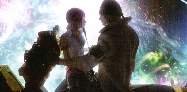 Final Fantasy XIII scans couple Serah and Snow - Gematsu