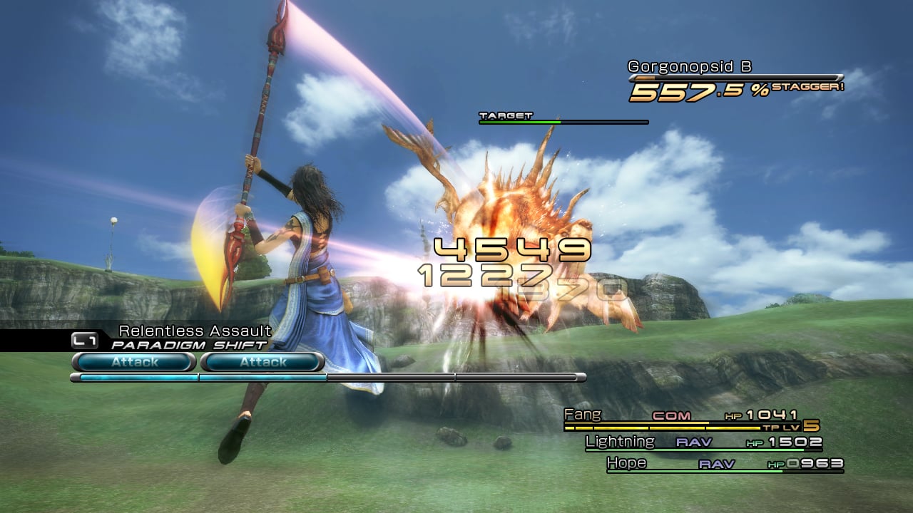 Final Fantasy XIII English screens show Fang in battle - Gematsu