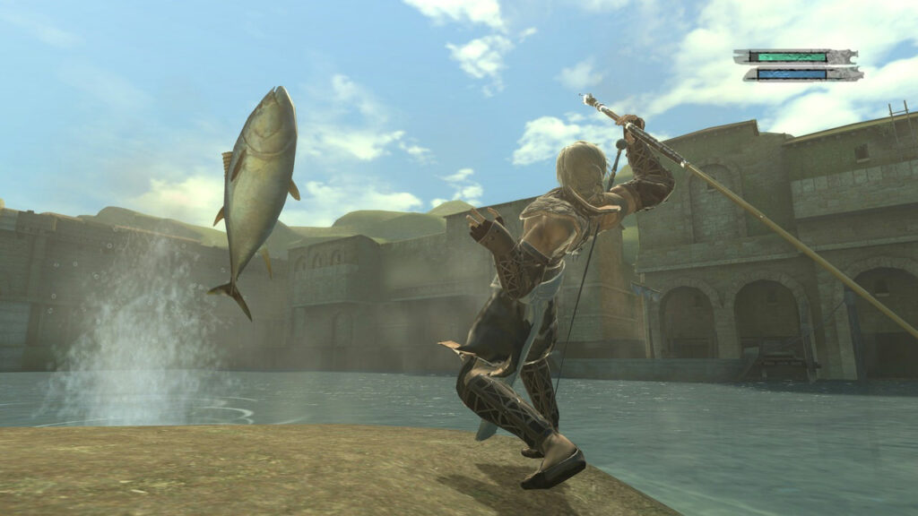 Nier is a pretty damn good fisherman - Gematsu