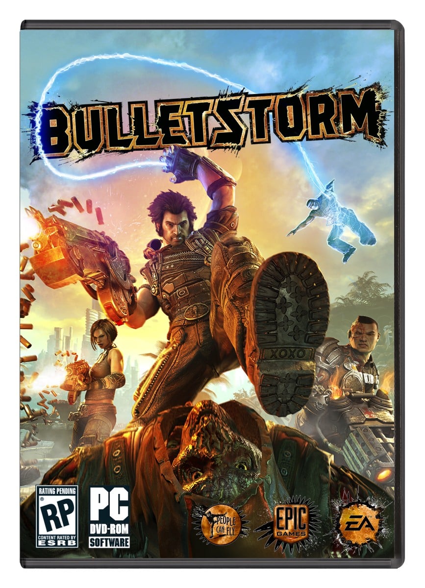 Bulletstorm box art loves the boot - Gematsu