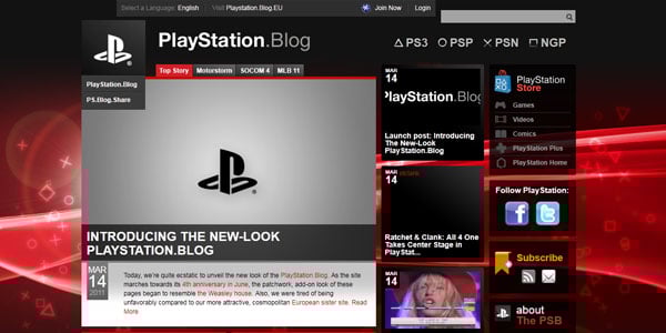PlayStation.Blog design revamped - Gematsu
