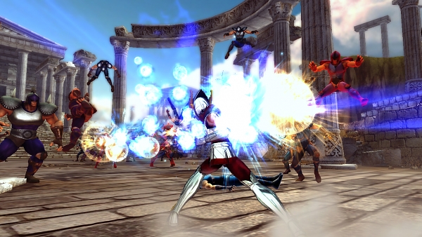 Off-screen Saint Seiya gameplay footage - Gematsu