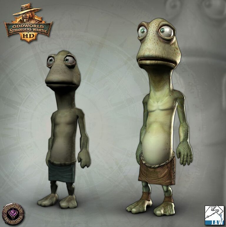 Oddworld: Stranger’s Wrath HD vs. SD character models - Gematsu