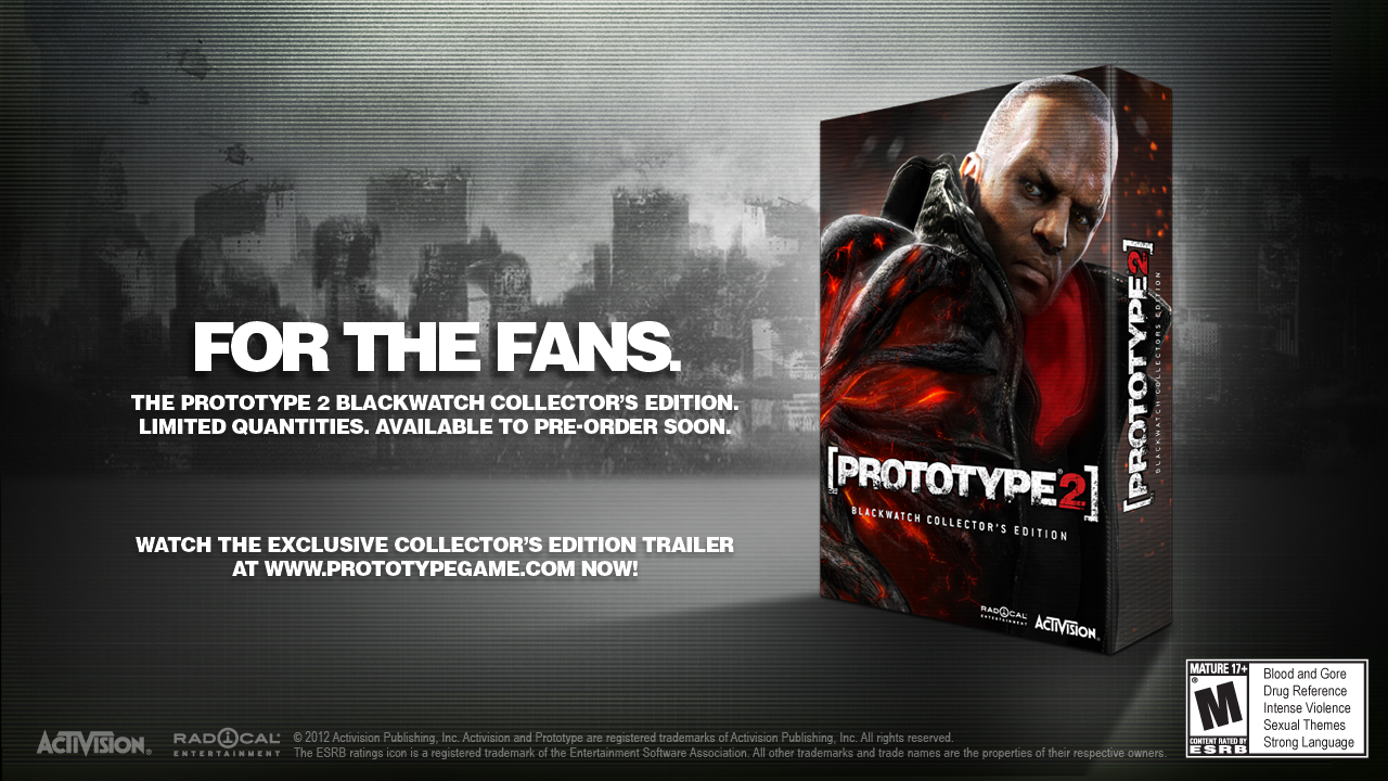 Prototype 2 Blackwatch Collector’s Edition announced - Gematsu