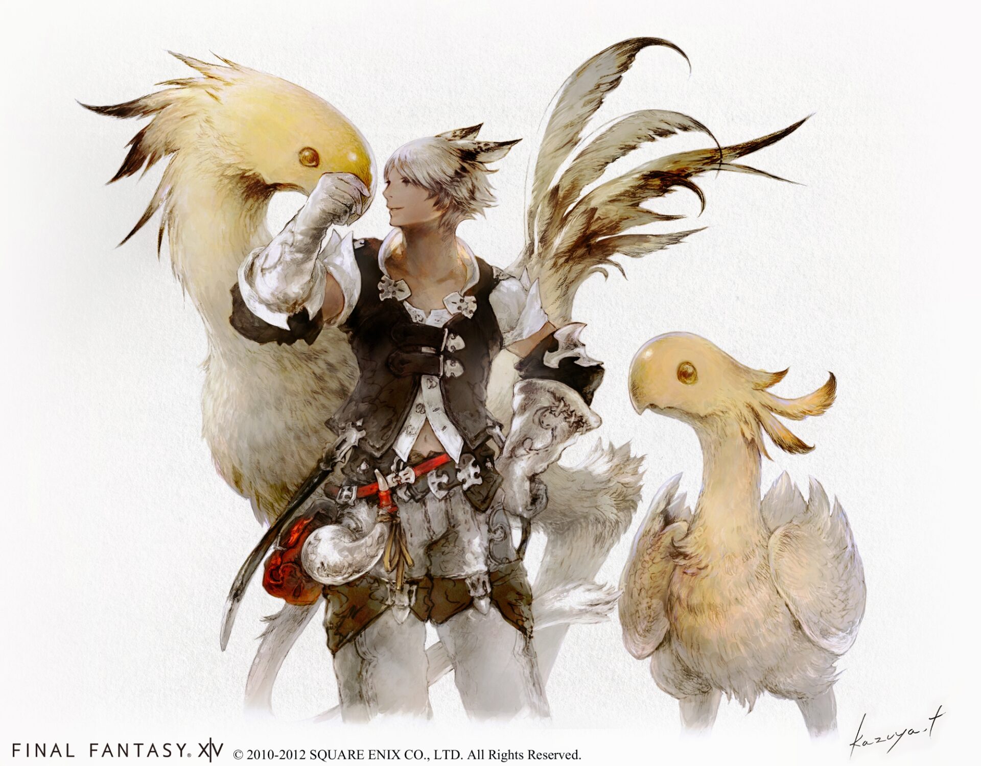 Final Fantasy XIV 2.0: Hyur and Miqo’te artwork - Gematsu