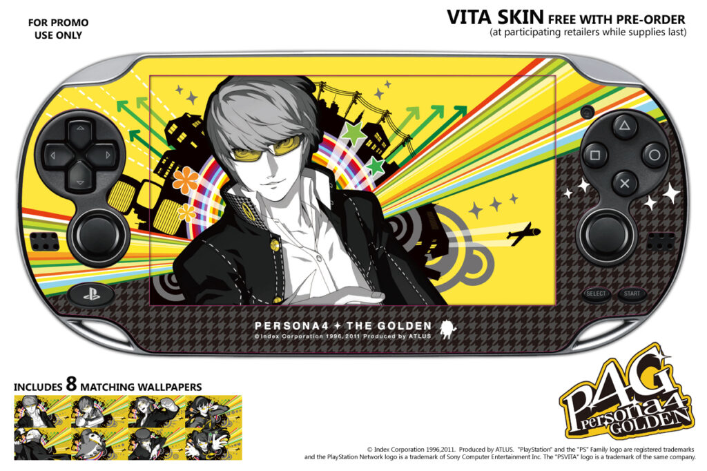 Pre-order Persona 4 Golden, get a free PS Vita skin - Gematsu