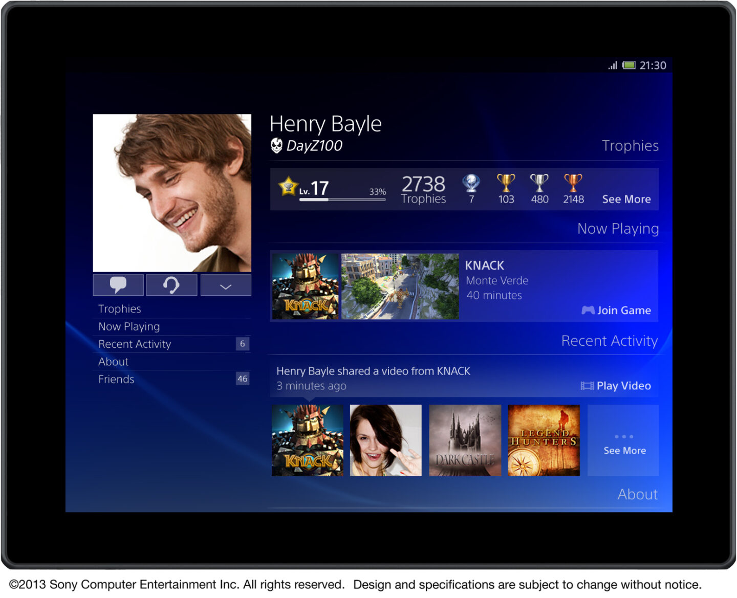 PlayStation 4 user interface screenshots - Gematsu