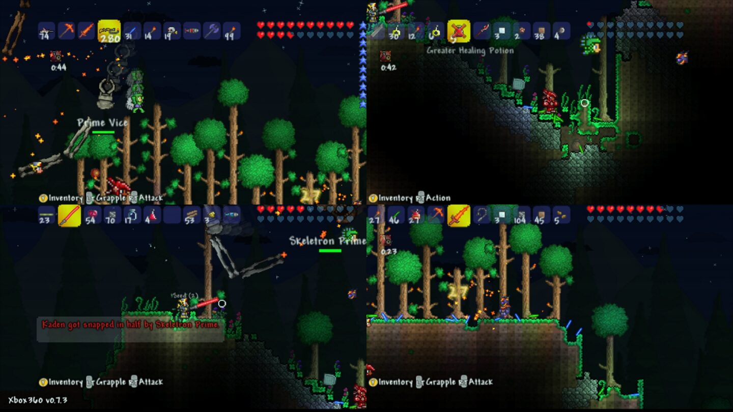 Terraria console multiplayer detailed - Gematsu
