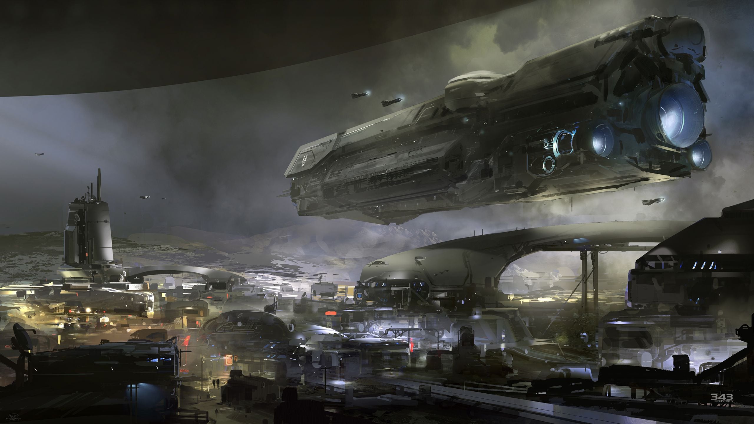 343 Industries shares new Halo 5 concept art - Gematsu