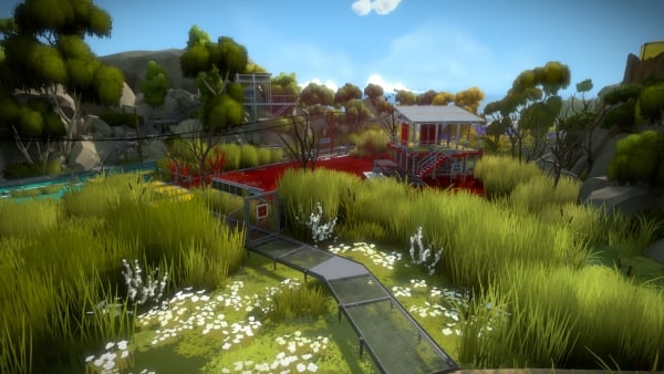 The Witness screenshots show the marsh - Gematsu