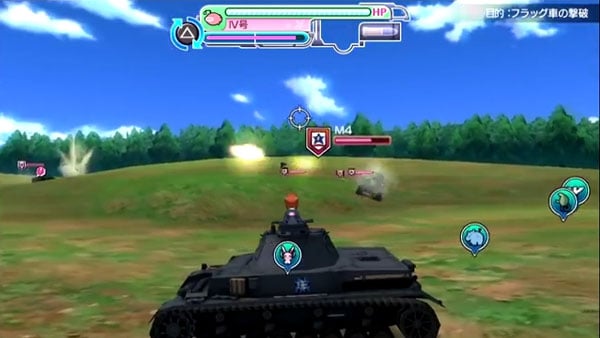 Girls und Panzer: Master the Tankery gameplay shows battle against ...