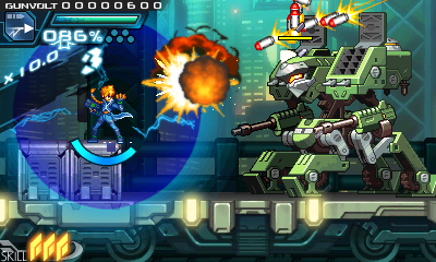 Azure Striker Gunvolt hidden stage gameplay - Gematsu