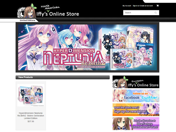 Idea Factory International launches online store - Gematsu