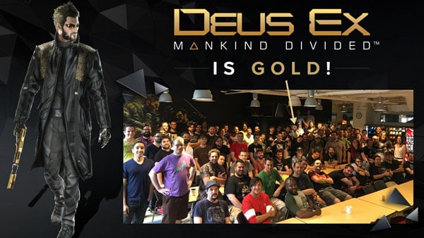 Deus Ex: Mankind Divided goes gold - Gematsu