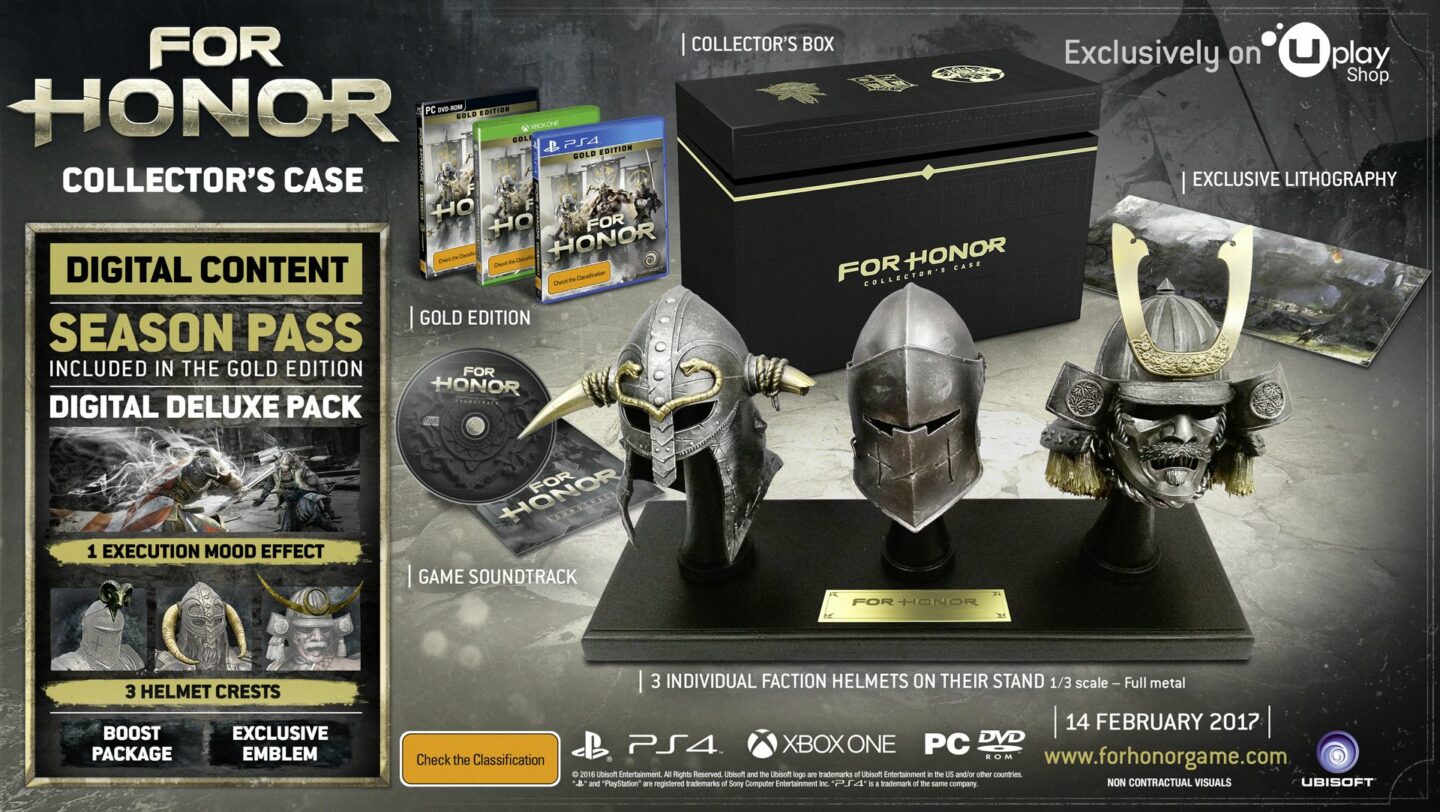 For Honor unveils limited edition, playable roster, multiplayer modes ...