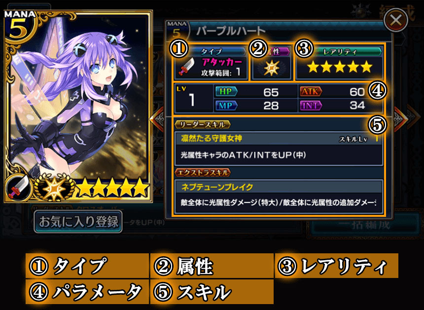 Nep-Nep Connect: Chaos Chanpuru details character cards - Gematsu
