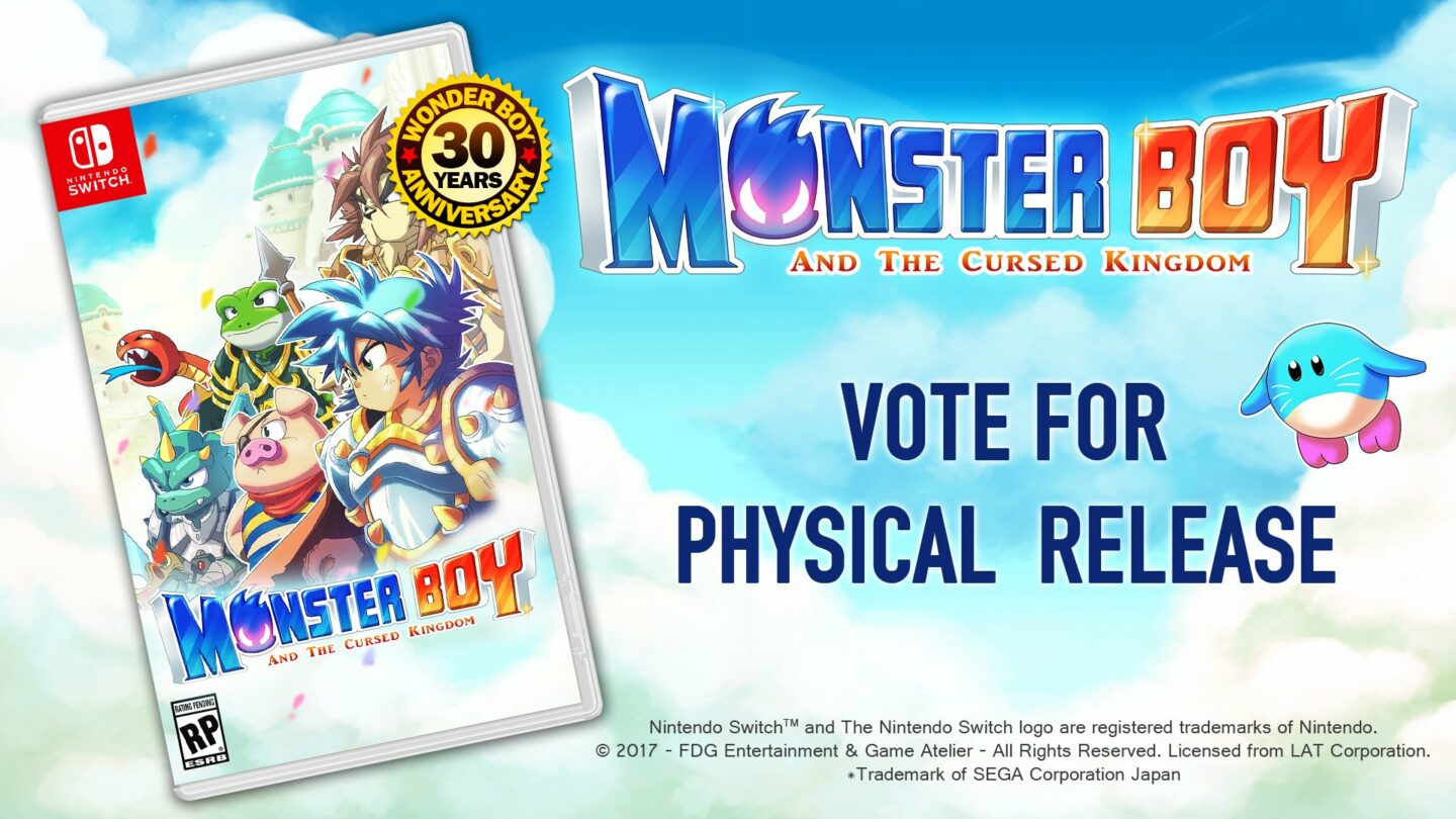 FDG polling for Monster Boy and the Cursed Kingdom Switch physical ...