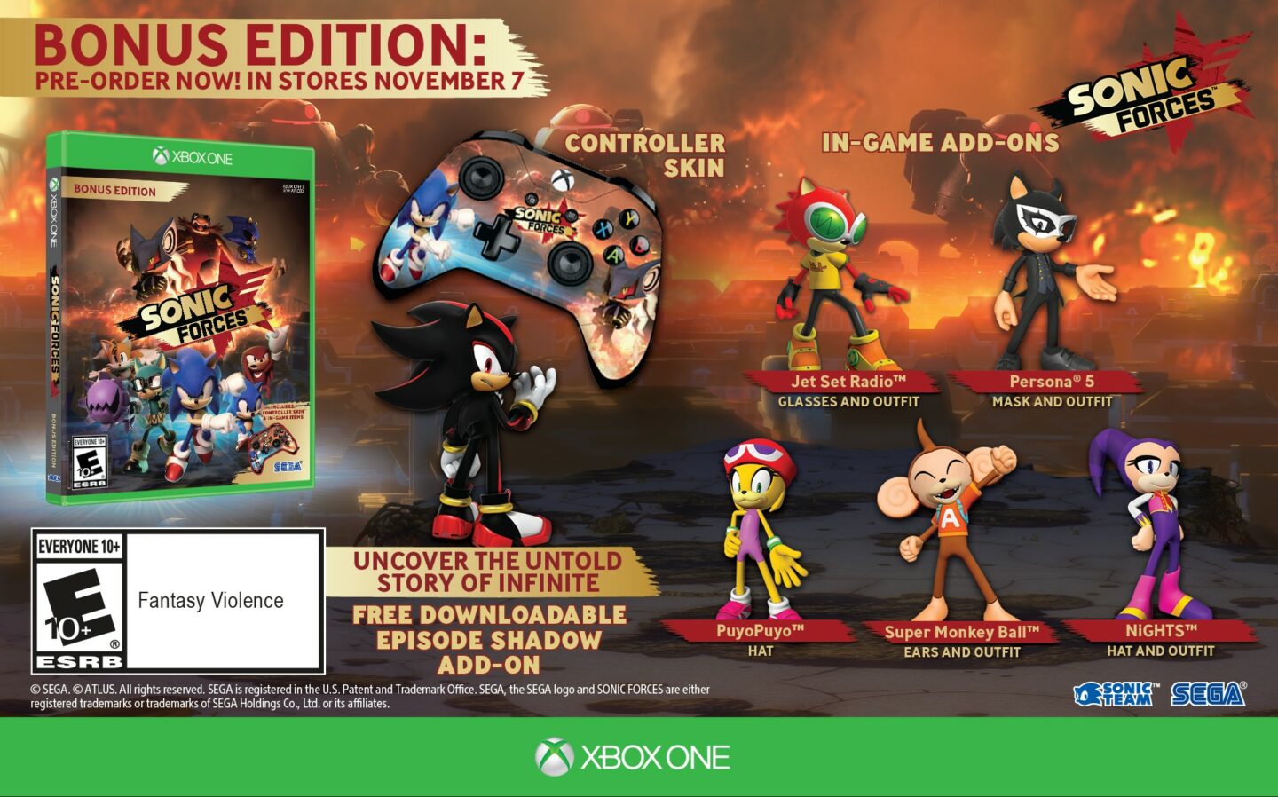 Sonic Forces free DLC ‘Episode Shadow’ announced - Gematsu