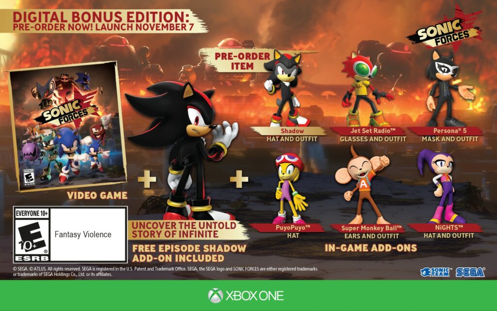 Sonic Forces free DLC ‘Episode Shadow’ announced - Gematsu