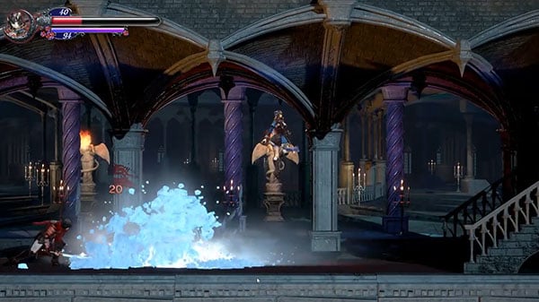 Bloodstained: Ritual of the Night courtyard and Zangetsu battle ...