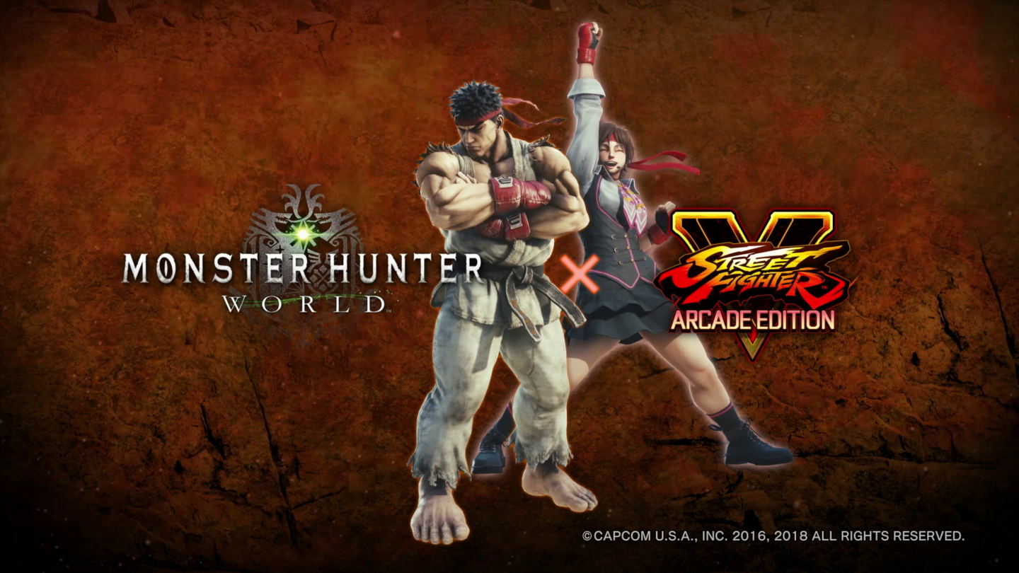 Monster Hunter: World Street Fighter V collaboration announced - Gematsu
