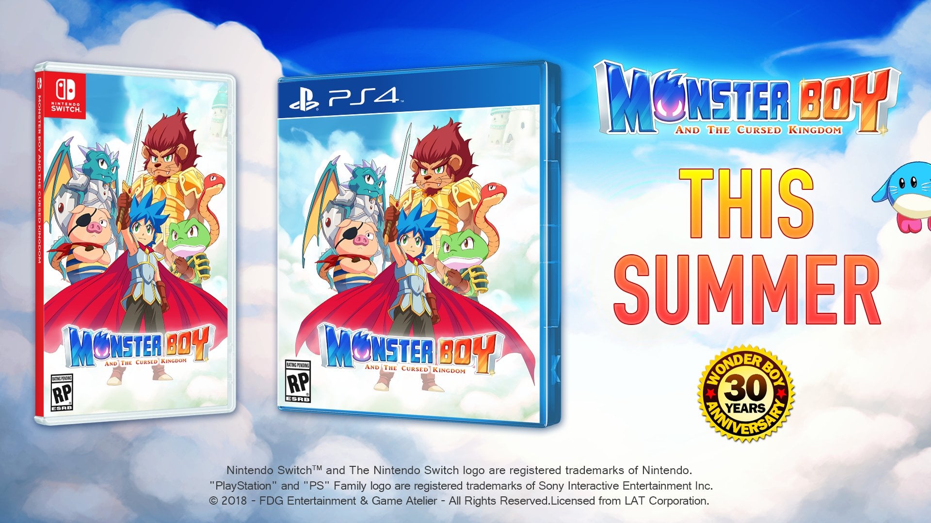 Monster Boy and the Cursed Kingdom PS4 and Switch physical edition ...
