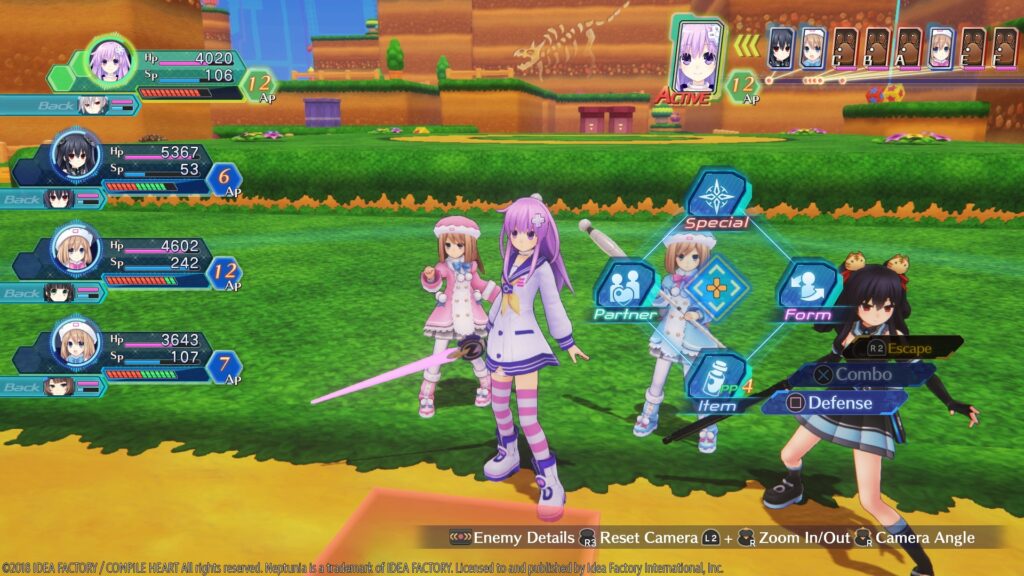 Megadimension Neptunia VIIR battle UI and special skills screenshots ...