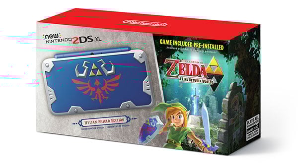 GameStop-exclusive New 2DS XL Hylian Shield Edition launches July 2 ...