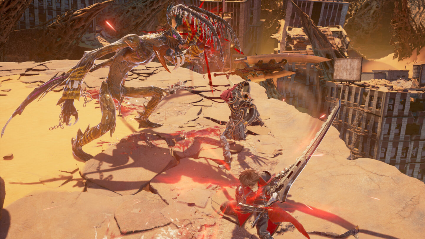 Code Vein details more on Jack and Eva, sand area, and bayonet and axe ...
