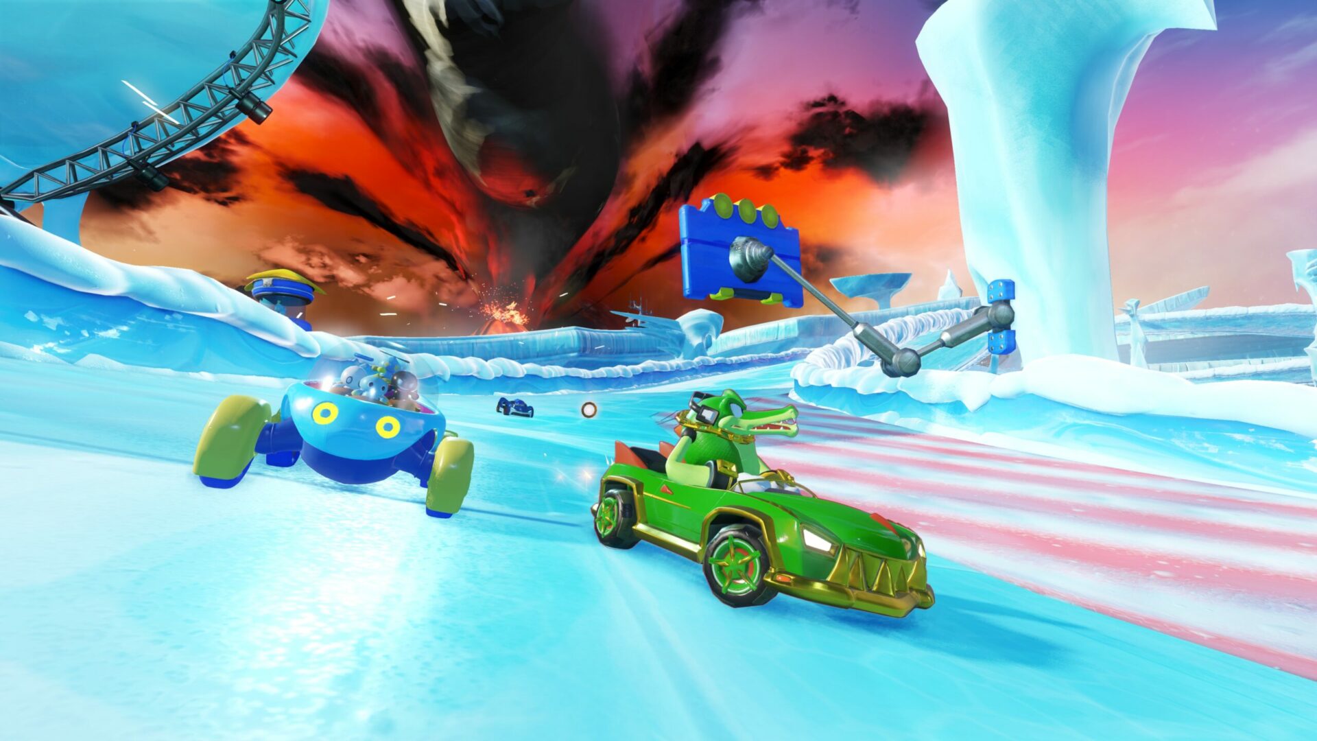Team Sonic Racing adds Vector the Crocodile, Blaze the Cat, and Silver ...