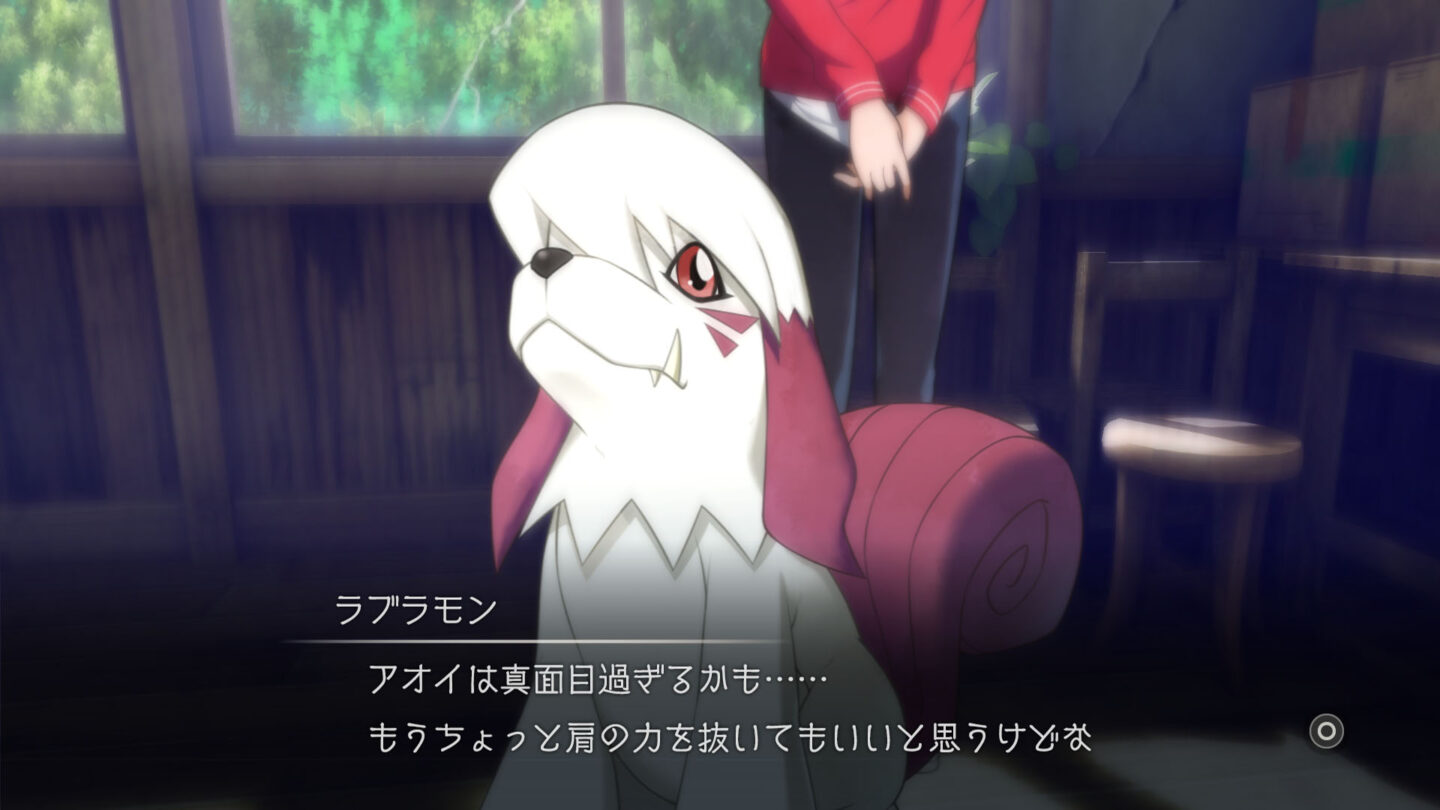 Digimon Survive details story, Takuma and Agumon, Aoi and Labramon, and ...