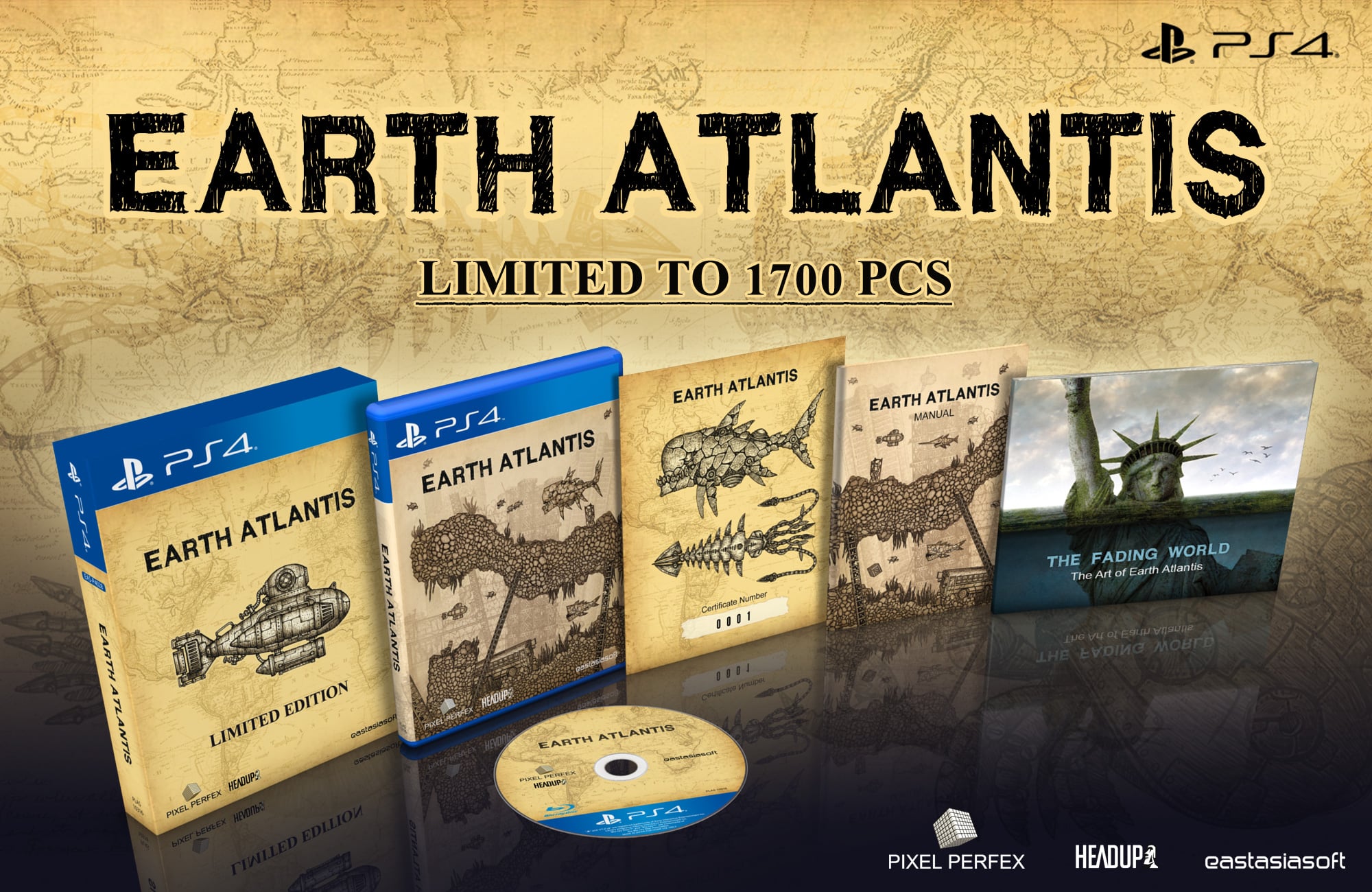 Earth Atlantis PS4 limited run physical edition announced - Gematsu