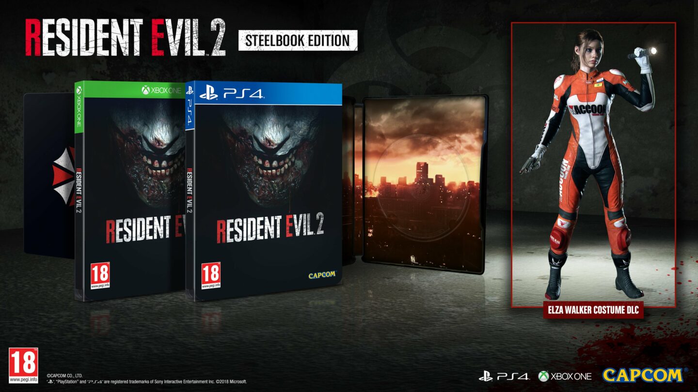 Resident Evil 2 SteelBook Edition announced for Europe - Gematsu