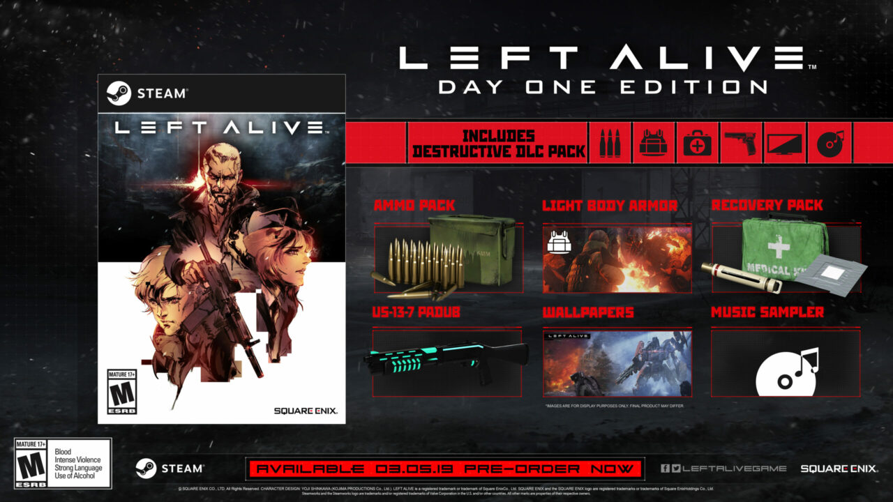 Left Alive launches March 5, 2019 in North America and Europe - Gematsu