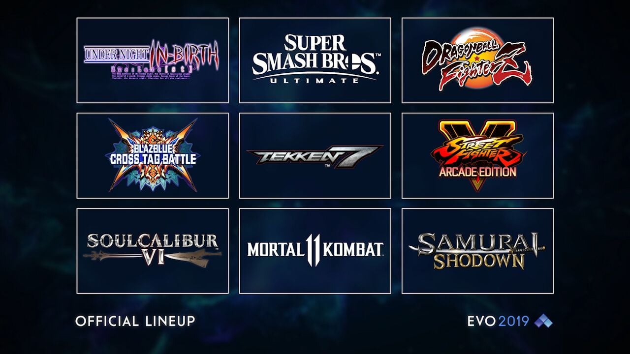EVO 2019 title lineup announced - Gematsu EVO 2019 title lineup announced - Gematsu