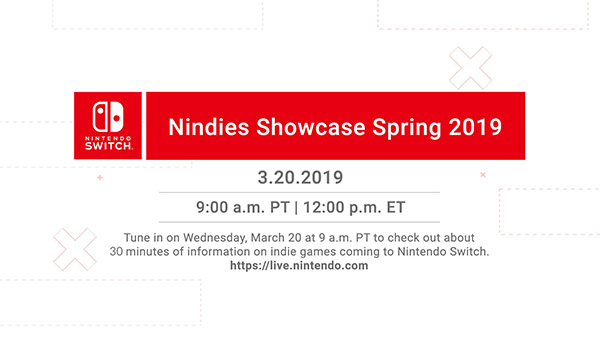 Nindies Showcase Spring 2019 set for March 20 - Gematsu