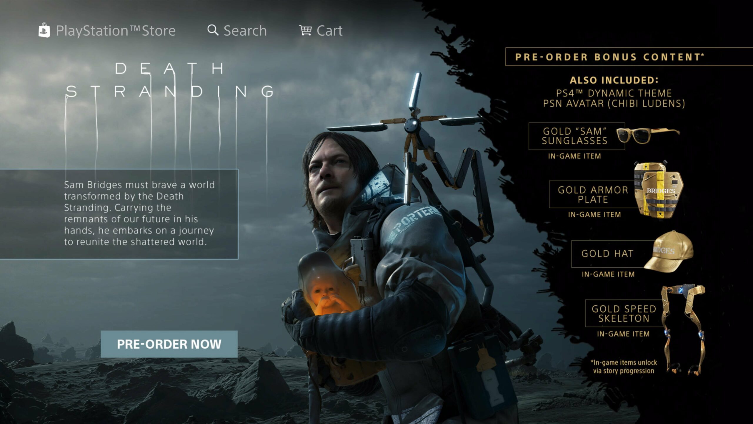 Death Stranding pre-order promo appears on PlayStation Store - Gematsu