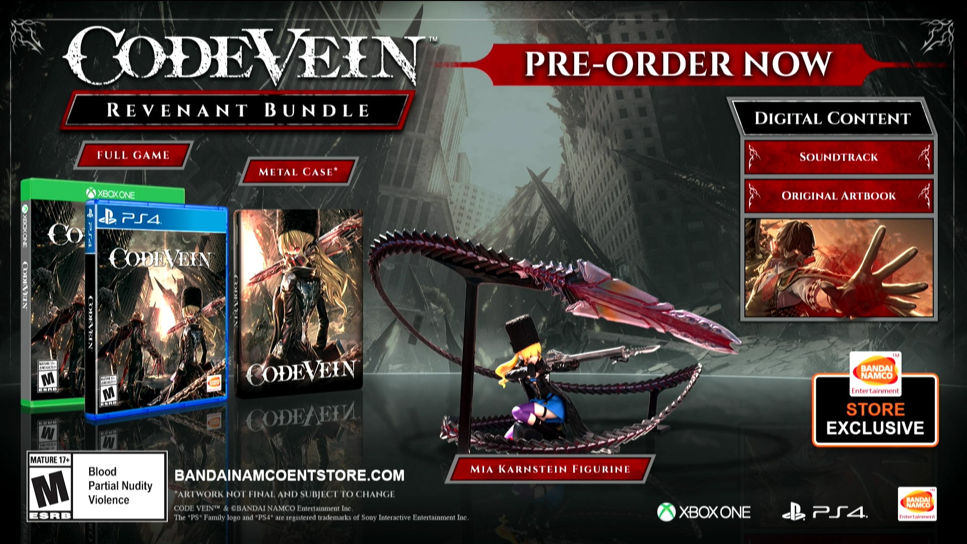 Code Vein opening animation, ‘Revenant Bundle’ edition announced - Gematsu