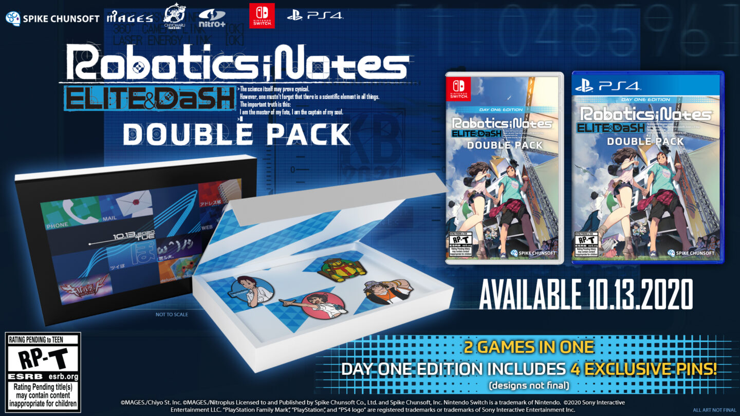 Robotics;Notes Elite & DaSH Double Pack launches October 13 in North ...