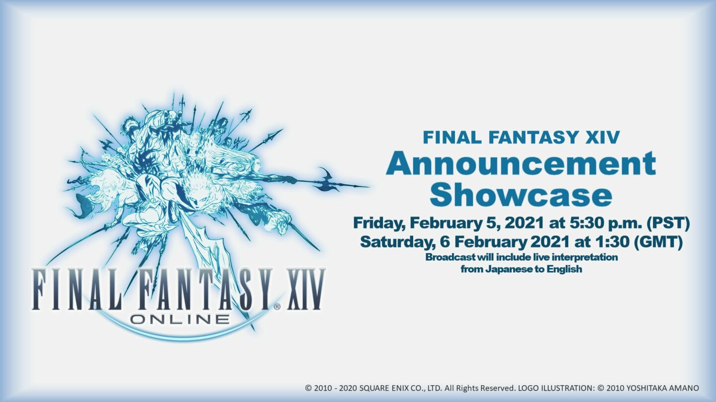 Final Fantasy XIV Announcement Showcase set for February 5, 2021 - Gematsu