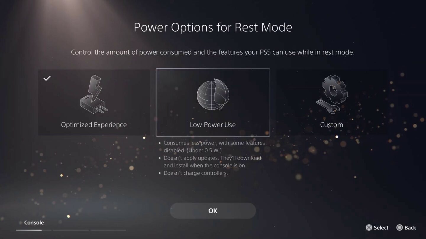 PS5 support videos reveal game presets, rest mode power options, more ...