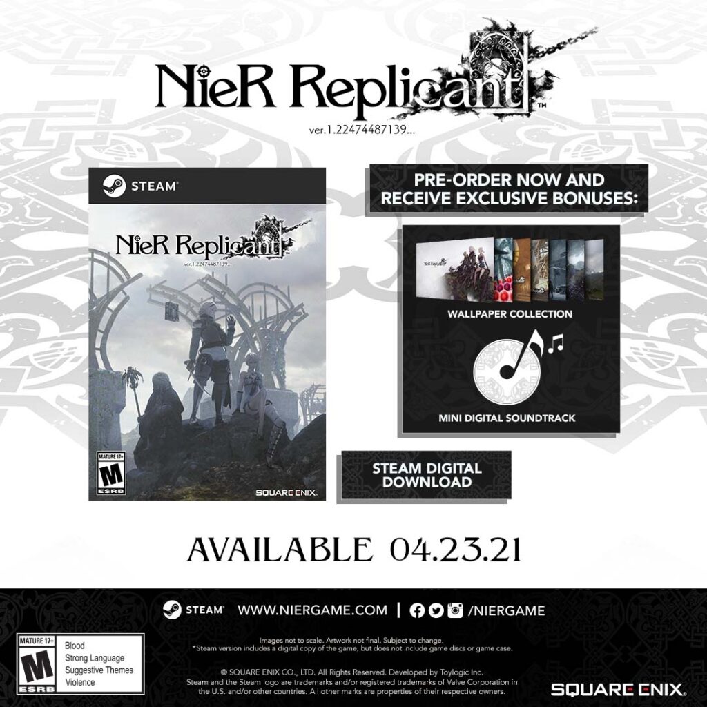 NieR Replicant ver.1.22474487139… ‘Extra Content’ trailer, screenshots ...