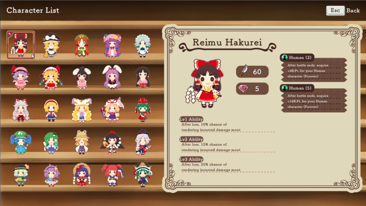 Touhou DollDraft now available - Gematsu