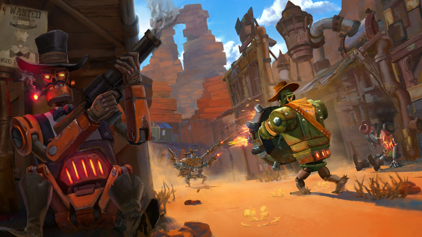 Third-person co-op action adventure game SteamWorld Headhunter ...
