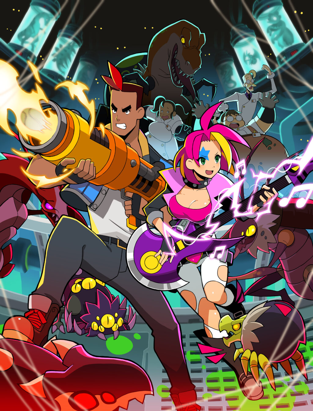 Run-and-gun co-op action game Spidersaurs coming to PS5, Xbox Series, PS4, Xbox One, Switch, and ...