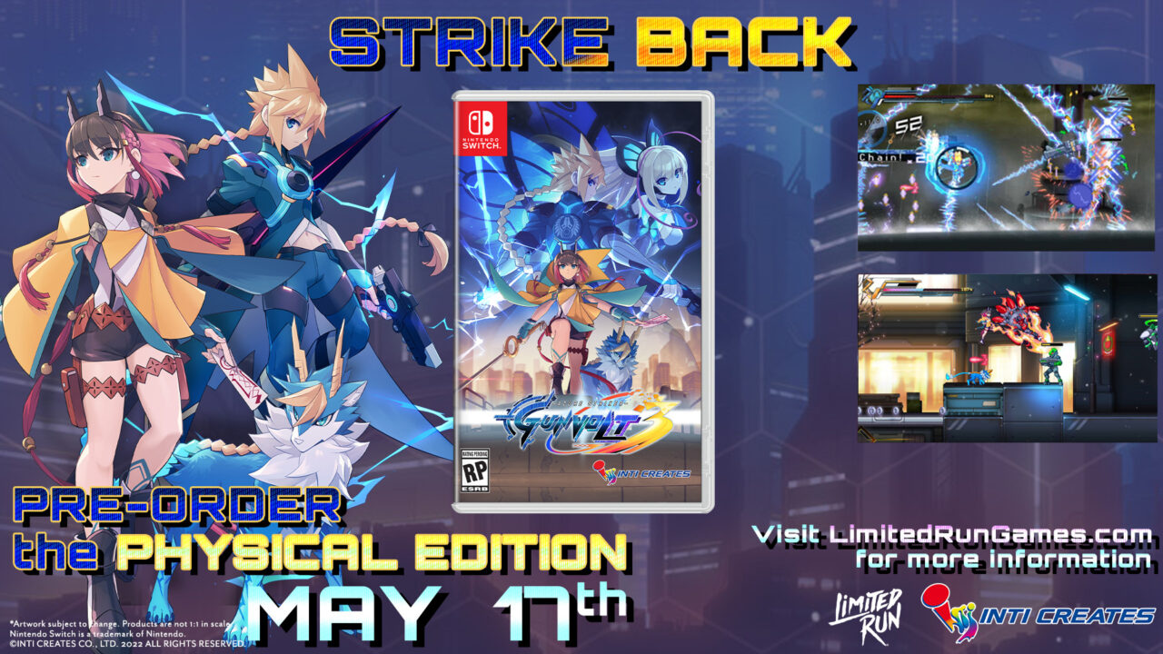 Azure Striker Gunvolt 3 - English voice-overs, limited print physical ...