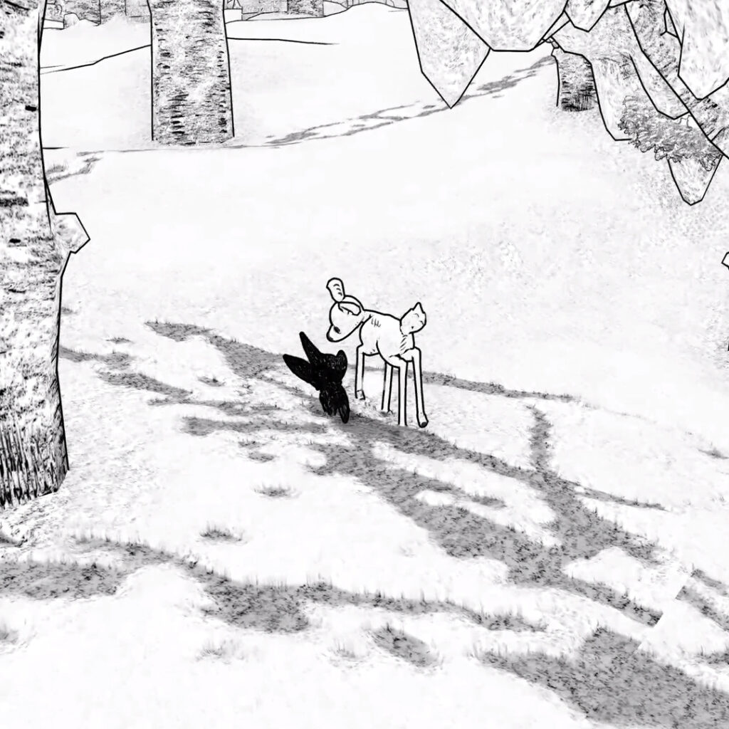 Hand-drawn adventure game Blanc announced for Switch, PC - Gematsu