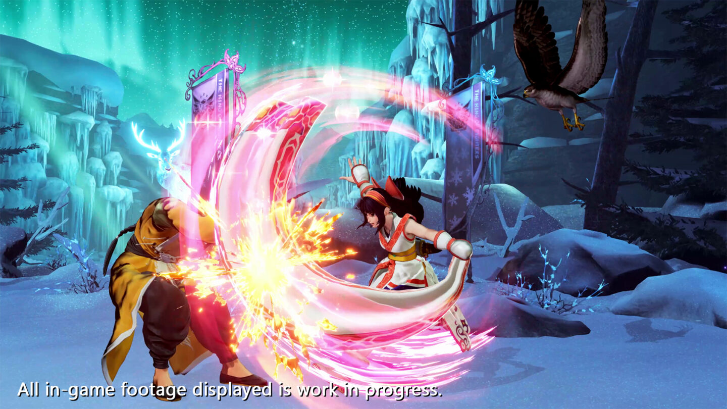 The King of Fighters XV DLC characters Haohmaru, Nakoruru, and Darli ...