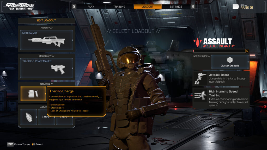 Squad-based co-op first-person shooter Starship Troopers: Extermination ...