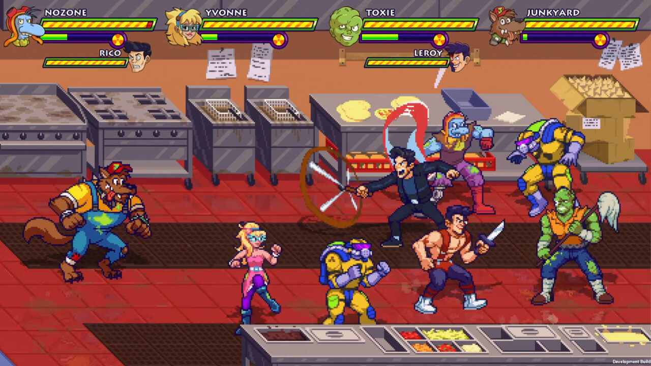 Side-scrolling beat ’em up Toxic Crusaders announced for PS5, Xbox ...
